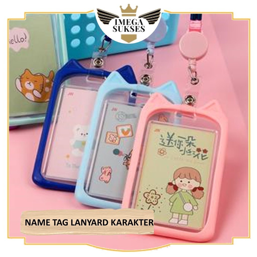 Jual PHG - Name Tag Lanyard Gantungan Kartu Motif Kucing Akses MRT ...