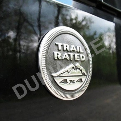 Jual Jual!! Emblem Aluminium Trail Rated 4x4 Jeep Wrangler Rub JK JL ...