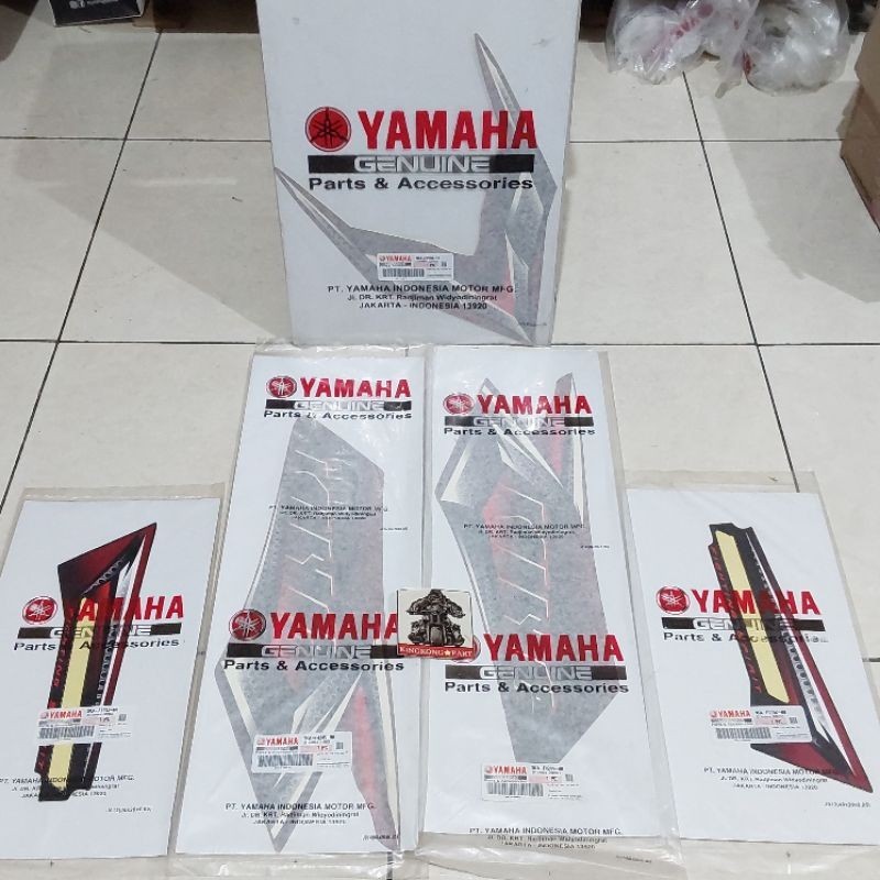 Jual Striping list stiker grapic rx king 2008 peredam merah full set ...