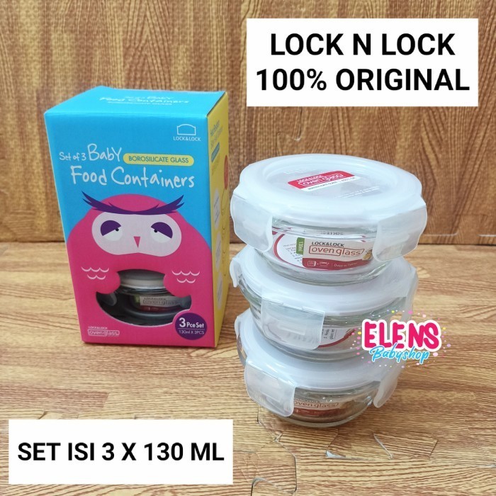 Jual [New Ori] Lock N Lock Baby Food Container Set Isi 3 X 130Ml Terbatas | Shopee Indonesia