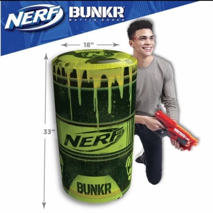 Jual Nerf Bunkr Toxic Barrel Inflatable Barrier Bunker Battle Zone ...