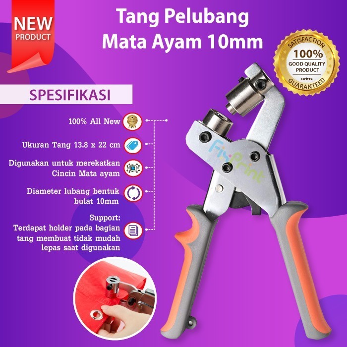Jual Tang Pelubang Mata Ayam 10Mm, Eyelet Punch 10 Mm Best | Shopee ...