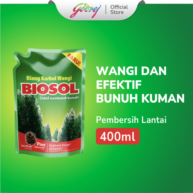 Jual Biosol Karbol Wangi Pouch 400ml - Pembersih Lantai | Shopee Indonesia