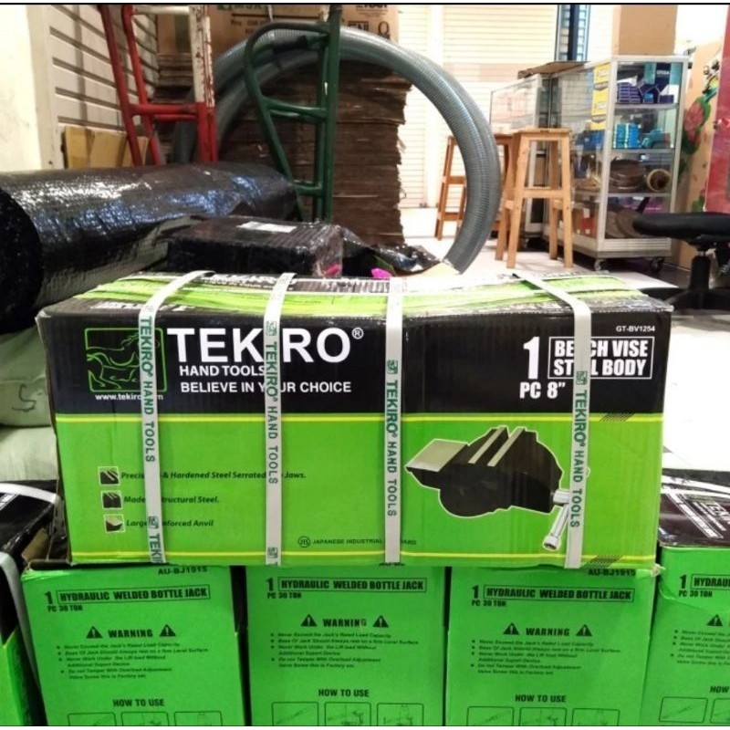 Jual TEKIRO GT-BV1254 BENCH VISE 8 INCH / CATOK MEJA / RAGUM / TANGGEM ...