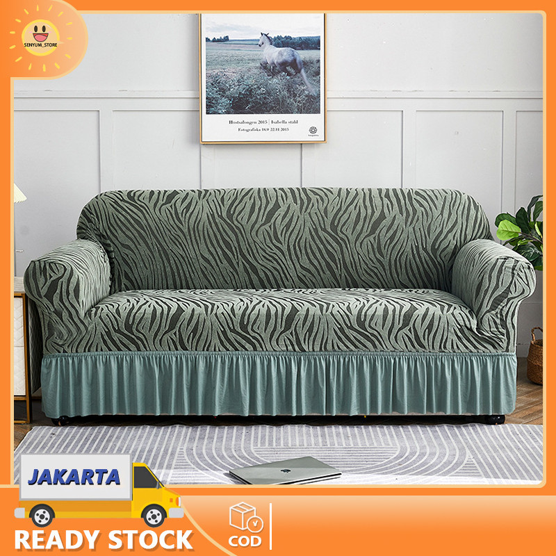 Jual Cover sofa Rumbai Sarung Sofa Anti Slip Penutup Sofa Tebal Warna ...