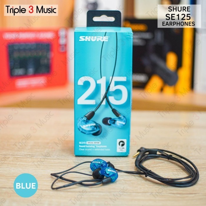 Jual SHURE SE215 PRO BLUE IEM PANGGUNG IN EAR MONITOR ORIGINAL | Shopee ...