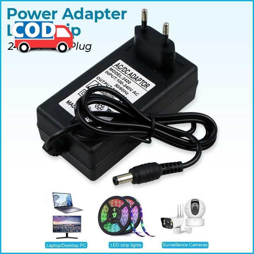 Jual Adaptor 24V 2A Power Adapter untuk LED Strip | Shopee Indonesia