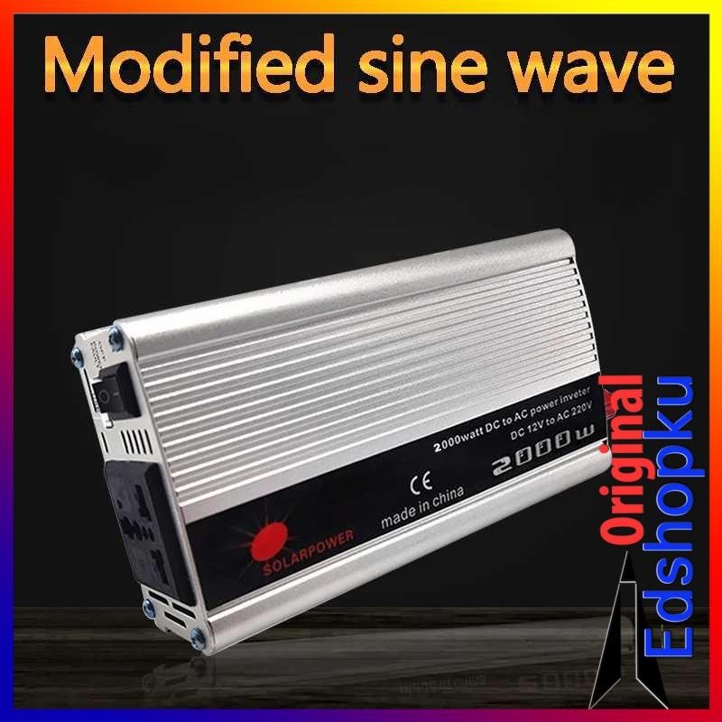 Jual Power Inverter Mobil Modified Sine Wave DC 12V ke AC 220V 2000W ...