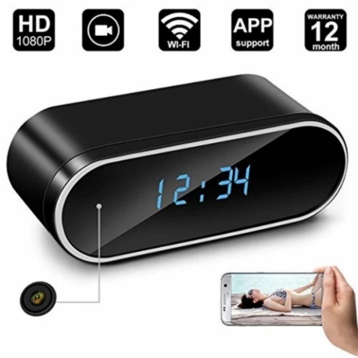 Jual READY CAMERA SPY TERSEMBUNYI CCTV JAM MEJA | Shopee Indonesia
