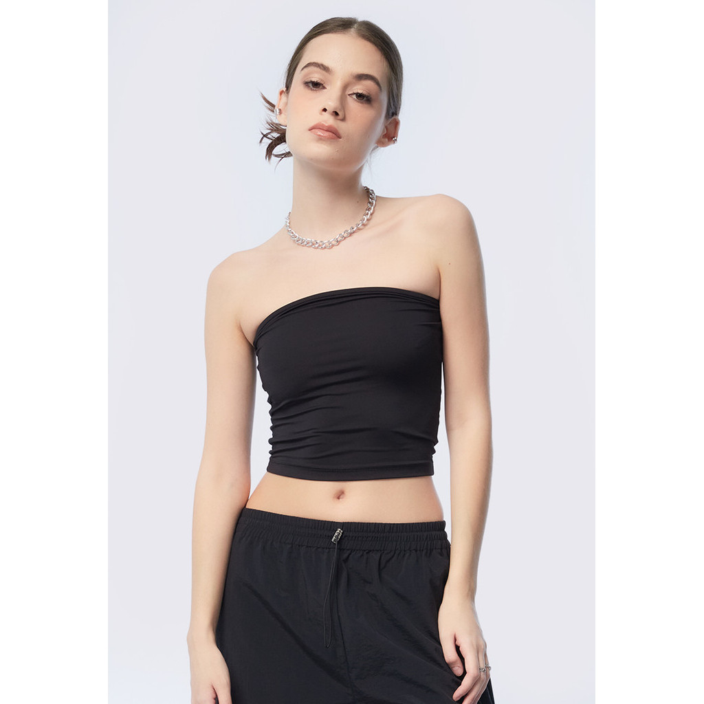 Jual COLORBOX Fitted Tube Top Black | Shopee Indonesia
