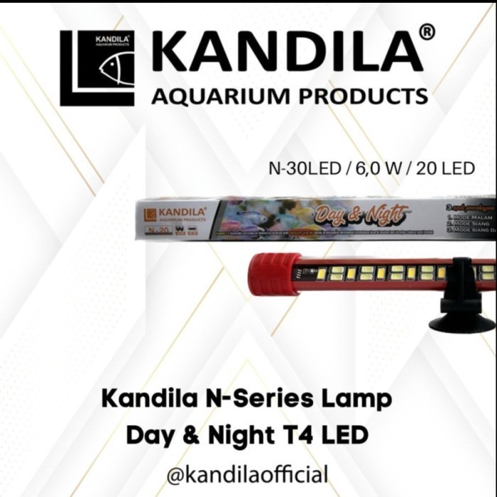 Jual Kandila N-Series Day & Night T4 LED Lamp Lampu Aquarium N-30 LED W ...