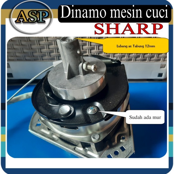 Jual HARGA DISC - Dinamo Spin-Pengering Pully as rem Mesin Cuci Sharp 2 Tabung set | Shopee ...