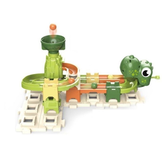 Jual MEI FASHION Mainan Anak BALL TRACK DASH 28PCS Balok Susun Dino ...