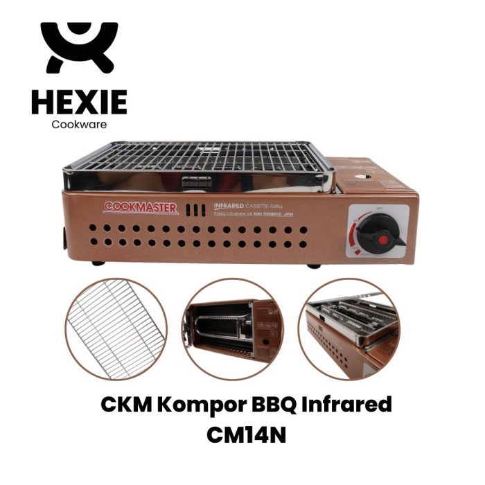 Jual COOKMASTER INFRARED CASSETTE GRILL/ KOMPOR BBQ - CM14N | Shopee ...