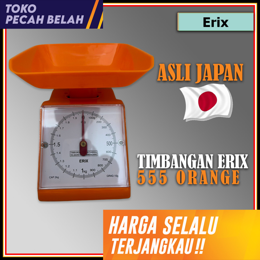 Jual TIMBANGAN DAPUR KITCHEN SCALE ERIX 555 KAPASITAS 2KG | Shopee ...
