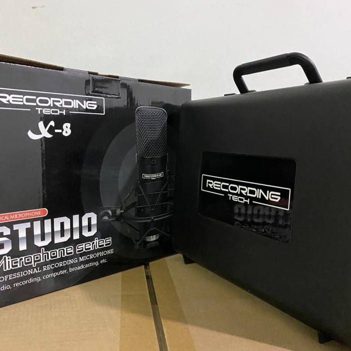 Jual XLR CONDENSER MIC RECORDING TECH X8 MICROPHONE RECORDING DAN ...