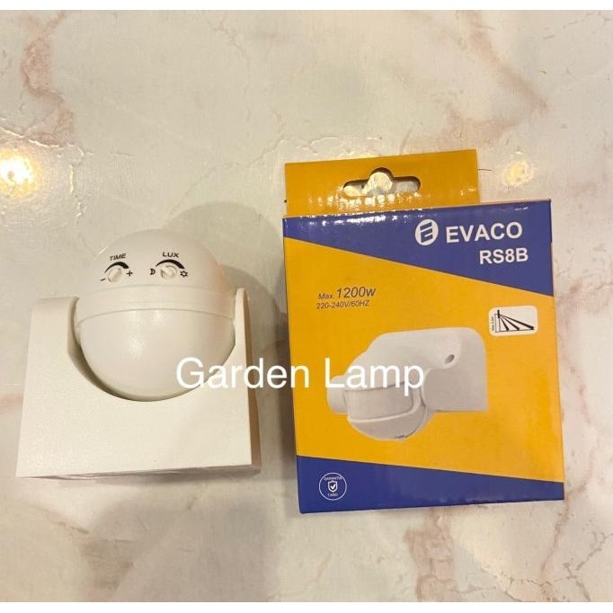 Jual Saklar Sensor Gerak / infrared Motion Sensor Evaco - RS8B | Shopee ...