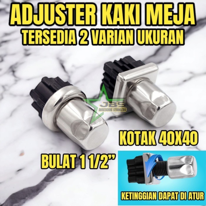 Jual Adjuster Kaki Meja Pipa 1" Inchi 38Mm | Shopee Indonesia