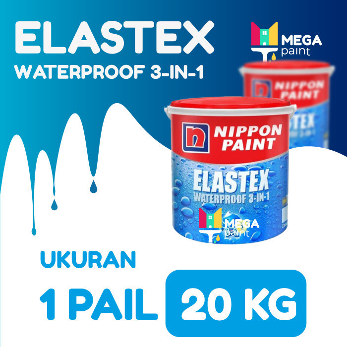 Jual CAT ELASTEX WATERPROOF 20 KG NIPPON PAINT READY MIX | Shopee Indonesia