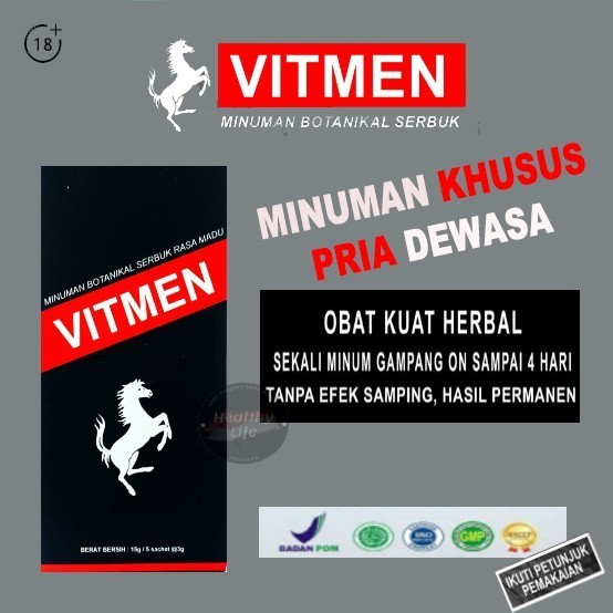 Jual VITMEN MINUMAN HERBAL PRIA ORIGINAL SURABAYA ISI 5 SACHET PODUK ...