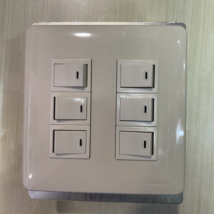 Jual Grid Switch 6 Gang Panasonic + Indus Kaleng | Shopee Indonesia