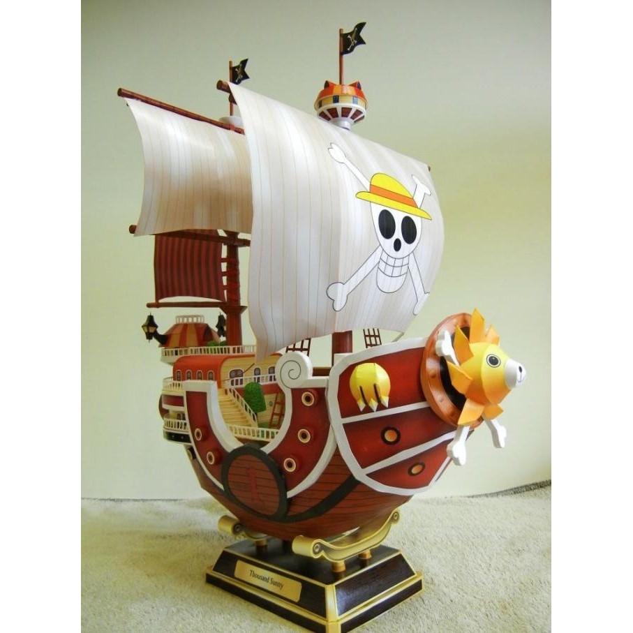Jual DIY Miniatur Papercraft Thousand Sunny Ship - One Piece | Shopee ...