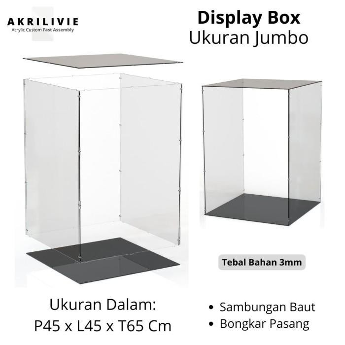 Jual BOX KOTAK AKRILIK SAMBUNGAN BAUT CUSTOM UKURAN | Shopee Indonesia
