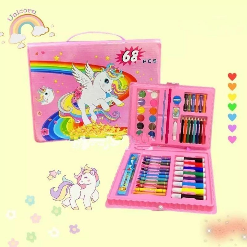 Jual Crayon Set 68 Pcs Art Set 68 Pcs Set Crayon Mewarnai Dan Melukis ...