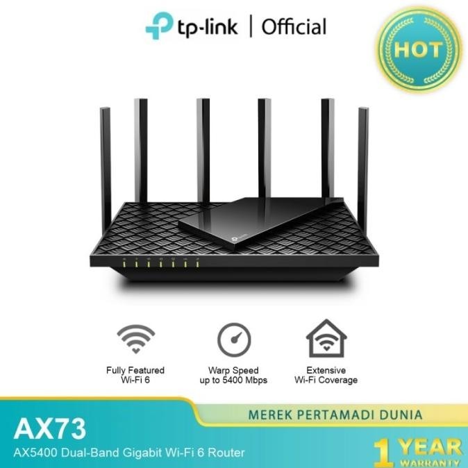 Jual Tp-Link Archer Ax73 Ax5400 Dual-Band Gigabit Wi-Fi 6 Router Ringlessacc | Shopee Indonesia