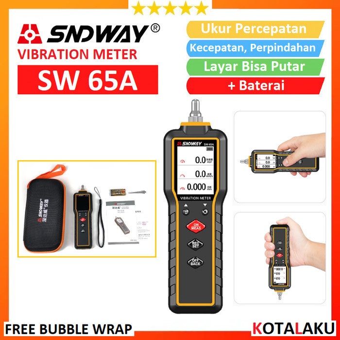 Jual Alat Ukur Getaran Vibration Meter Pengukur Getaran Sndway SW 65A ...