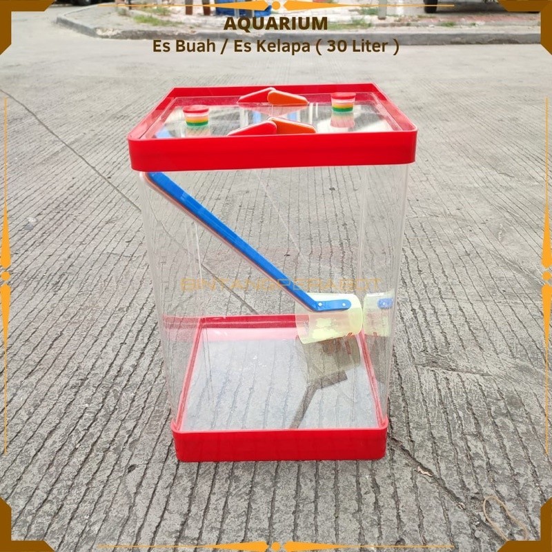Jual NEW!! AQUARIUM ES BUAH + GAYUNG 20 LITER ACRYLIC / AQUARIUM ES ...