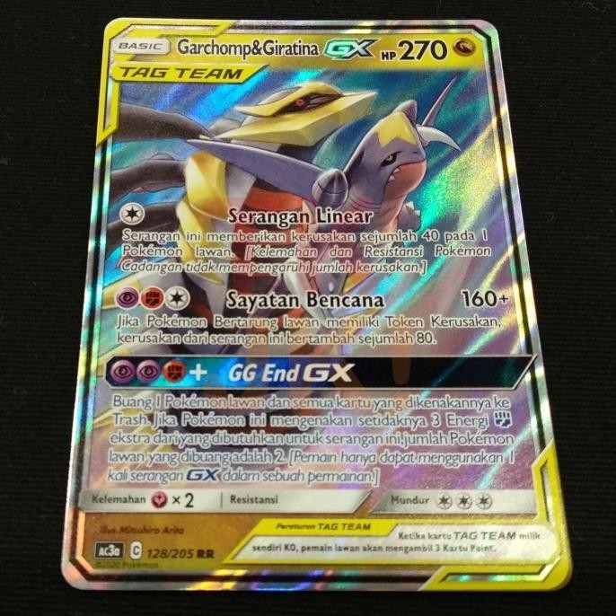 Jual Pokemon Game Kartu Koleksi Garchomp & Giratina GX - AC3A 128/205 RR | Shopee Indonesia
