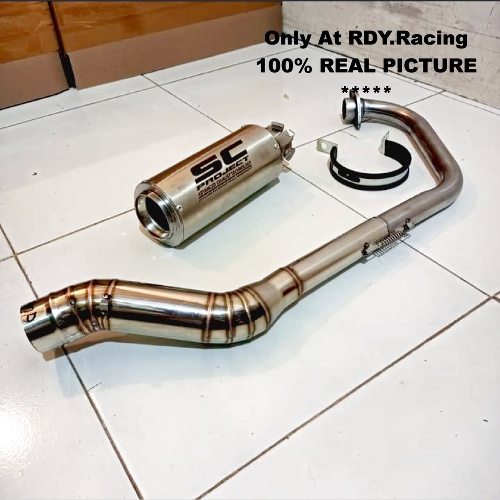 Jual SC Pro Open exhaust Ekzos piping Rs150 Y15 Wave150 LC135 BelangR ...