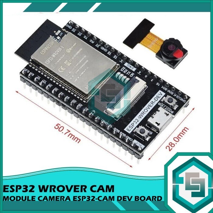 Jual ESP32 WROVER CAM 2022 WIFI BLUETOOTH CAMERA ESP32-CAM BOARD NEW | Shopee Indonesia