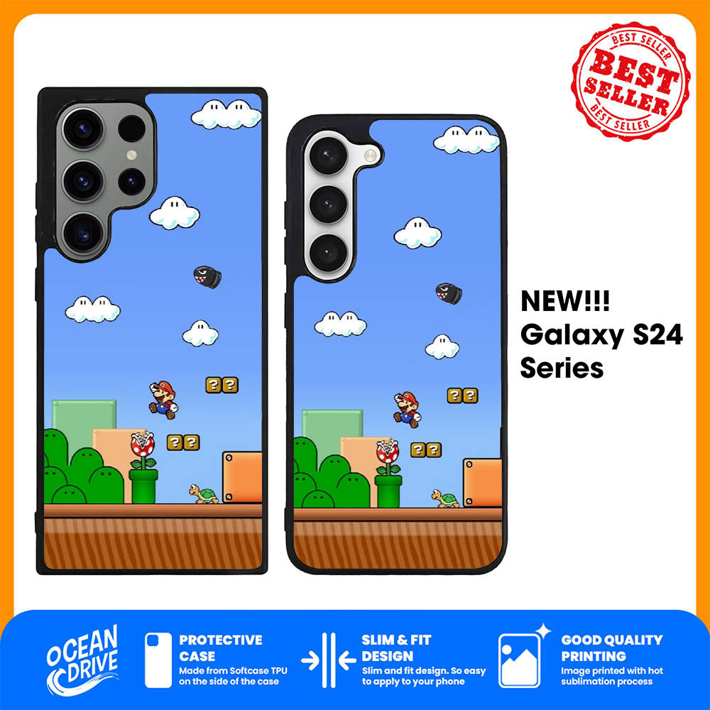 Jual Case Casing Samsung Galaxy S25 S24 S23 S22 S21 Ultra Plus FE 5G Super Mario Bros YD1073 ...