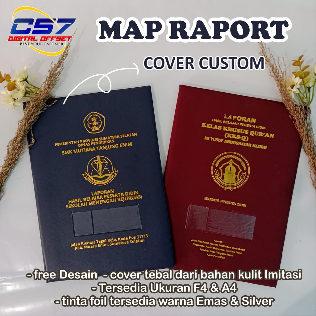Jual Map Rapot | Map raport | Map Ijazah | Map kantong bening plastik ...