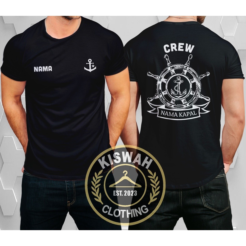 Jual Kaos Tshirt Pelaut Crew Gratis Nama Kapal dan Nama Kamu Baju ...