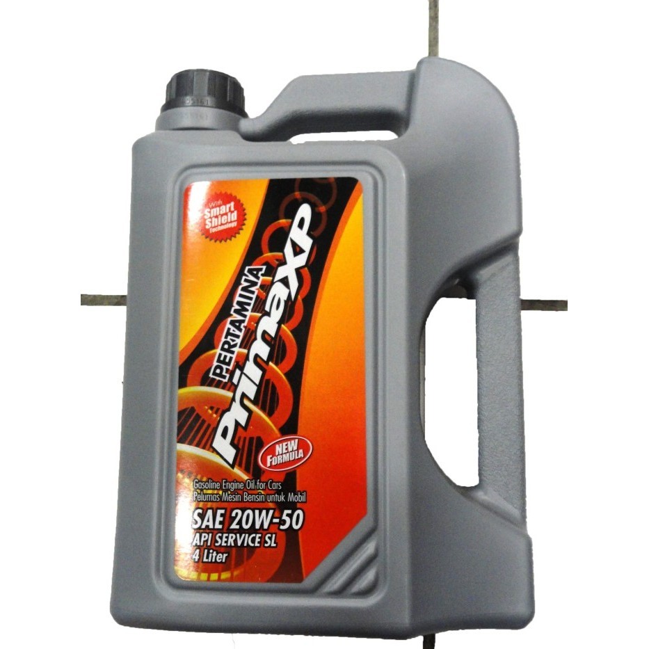 Jual MESRAN Prima XP 20W-50 API SL Oli Pelumas Mesin Mobil 4L 20w50 ...