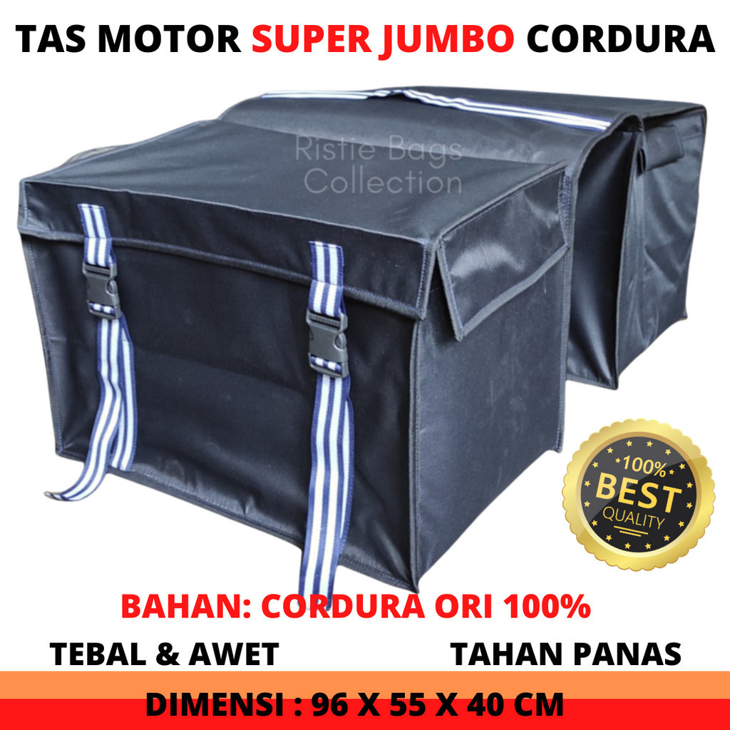 Jual GANDIKA TAS OBROK TAS MOTOR TAS KURIR SUPER JUMBO BAHAN CORDURA ...