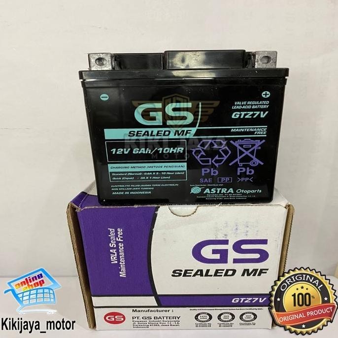 Jual Harga Promo Gs Astra Aki Gtz7V Untuk Motor Yamaha Nmax 155,Aerox ...