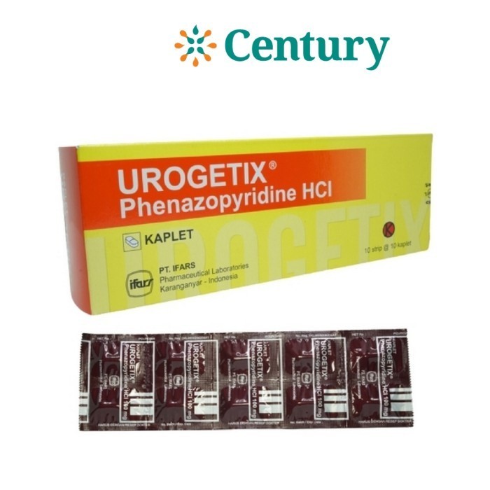 Jual UROGETIK 100MG 1 STRIP ISI 10 TAB / PHENAZOPYRIDINE / OBAT SALURAN KEMIH | Shopee Indonesia