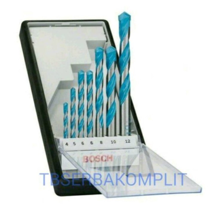 Jual Matabor Bosch Set 7Pcs Mata Bor Besi Beton Kayu Pvc Bata Keramik 7 ...
