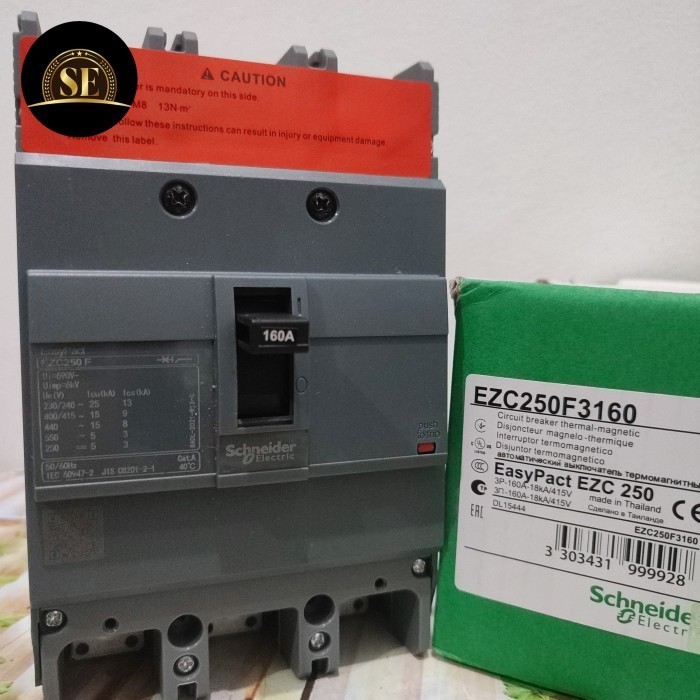 Jual MCCB / BREAKER SCHNEIDER EZC250F 100A 125A 160A 200A 225A 250A 18KA 3P | Shopee Indonesia