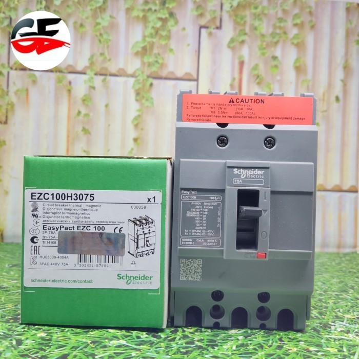 Jual MCCB EZC / BREAKER EASYPACT SCHNEIDER EZC100H 3P 75A EZC100H3075 | Shopee Indonesia