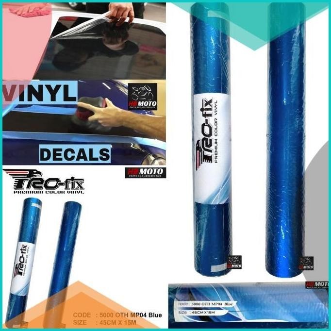 Jual Sticker Vinyl Profix Blue Metalic ( 5000 OTH MP04 Blue )(45 CM x ...