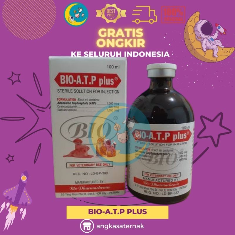 Jual Bio ATP Plus @100ml - Vitamin Lengkap Plus ATP Untuk Energi Ternak ...