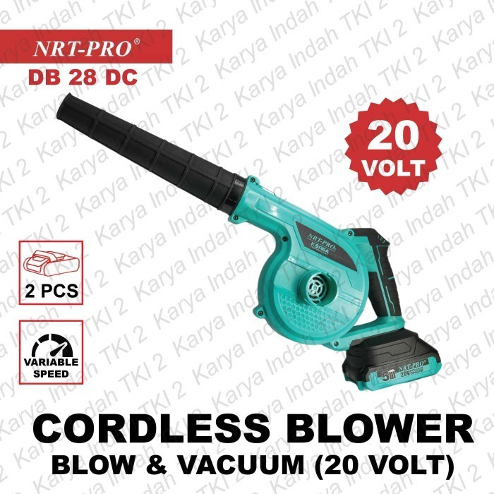 Jual Cordless Hand Blower NRT-PRO DB 28 DC 2in1 Variable Speed Tiup ...