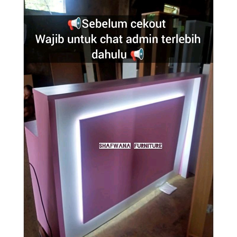 Jual MEJA SALON / MEJA RECEPTIONIST / MEJA RESEPSIONIS / MEJA OFFICE ...