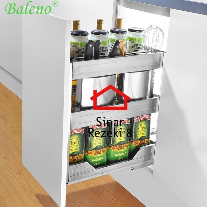 Jual Trend Rak Tarik Stainless Bumbu Botol Pisau Sendok Panci Dapur ...