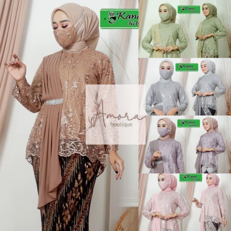 Jual (Cod + Gratis Ongkir) Setelan Kebaya Aurora Selendang Realpict ...